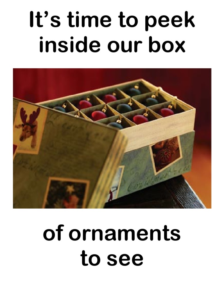 Our Christmas Story Tree Flip Chart | PDF