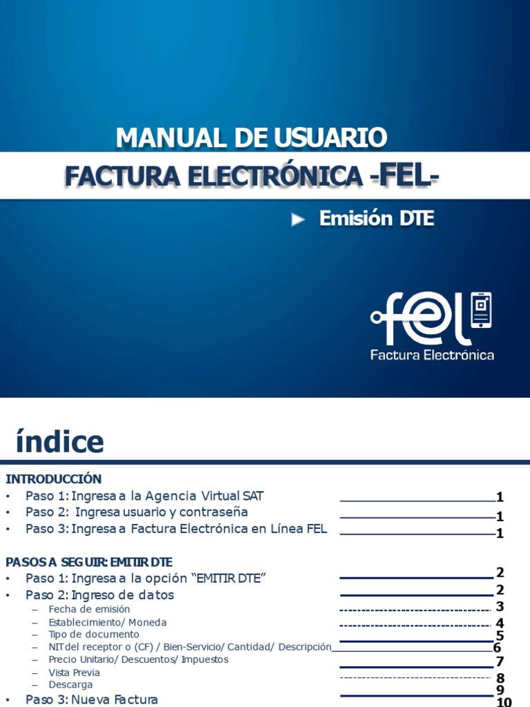 Manual de Usuario FEL Emision DTE | PDF | Factura | Internet