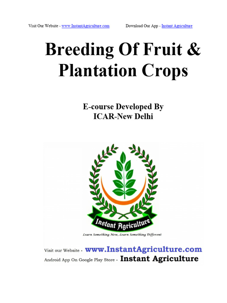 Breeding Fruit and Plant. | PDF | Ploidy | Plants