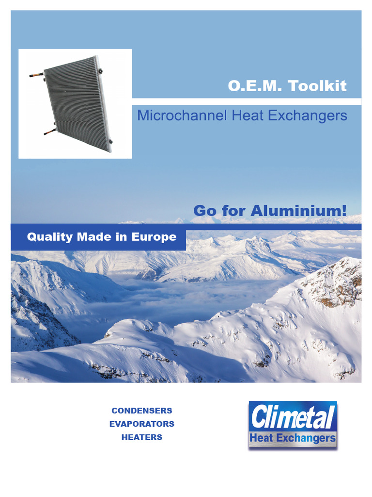 Climetal Microchannel Technology Toolkit | PDF | Heat Exchanger | Pipe ...