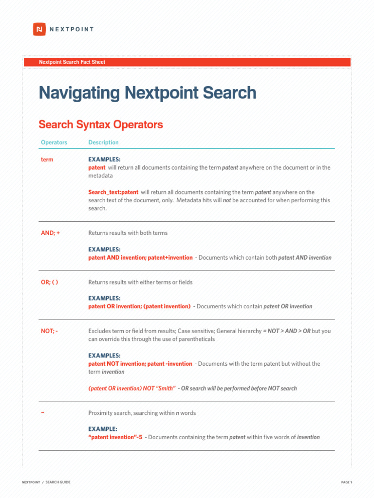 NXP Search Guide | PDF | Prior Art | Tag (Metadata)