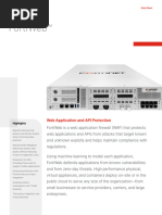 Datasheet FortiWeb Series | PDF | Denial Of Service Attack | Proxy Server