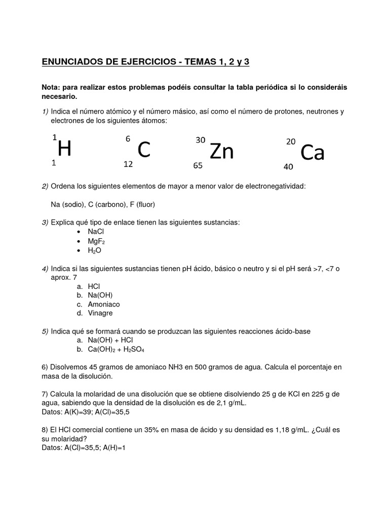 Enunciados Ejercicios T1T2T3 | PDF | Métodos y materiales de enseñanza | Tecnología