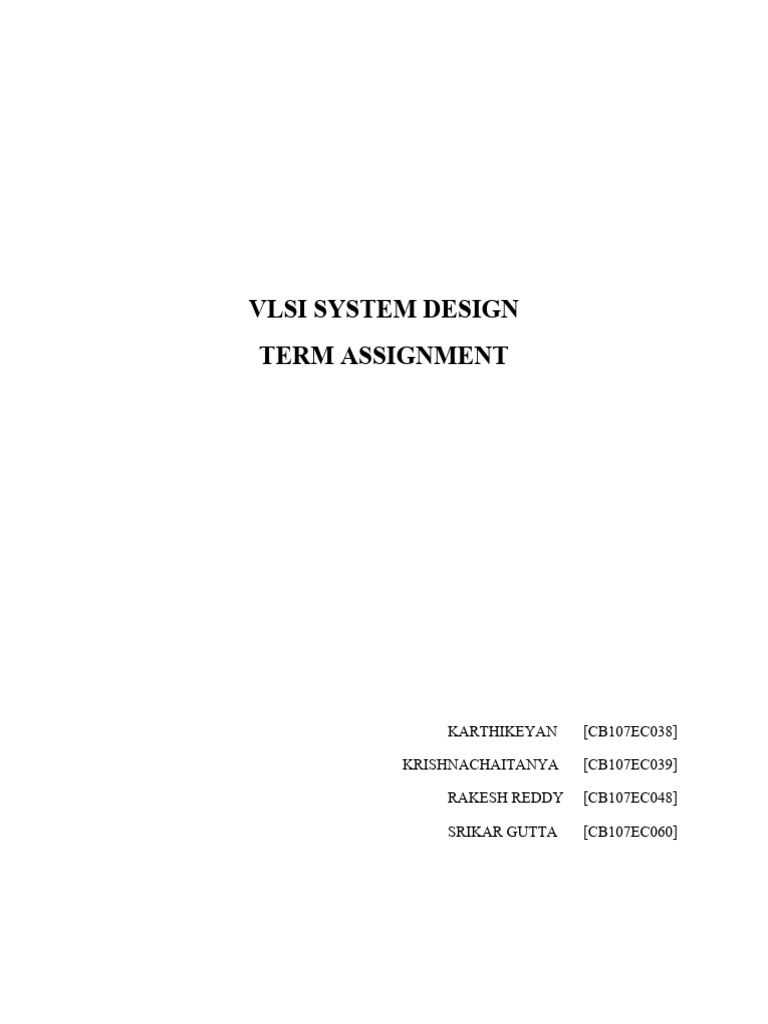 Vlsi Abstract | PDF