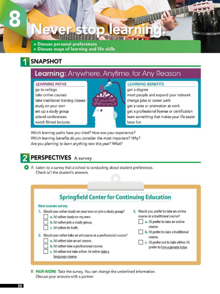 Student's Book - Unit 8 | PDF
