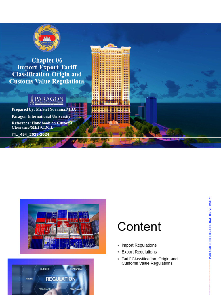 Chapter_06_Import_Export_Tariff_Classification_Origin_and_Customs | PDF ...