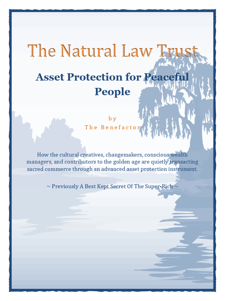 The Natural Law Trust Ebook | PDF | Limited Liability Company | Taxes