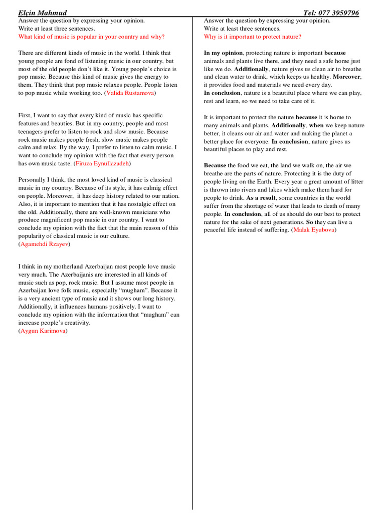 Three Sentences Examples | Download Free PDF | Nature | Halloween