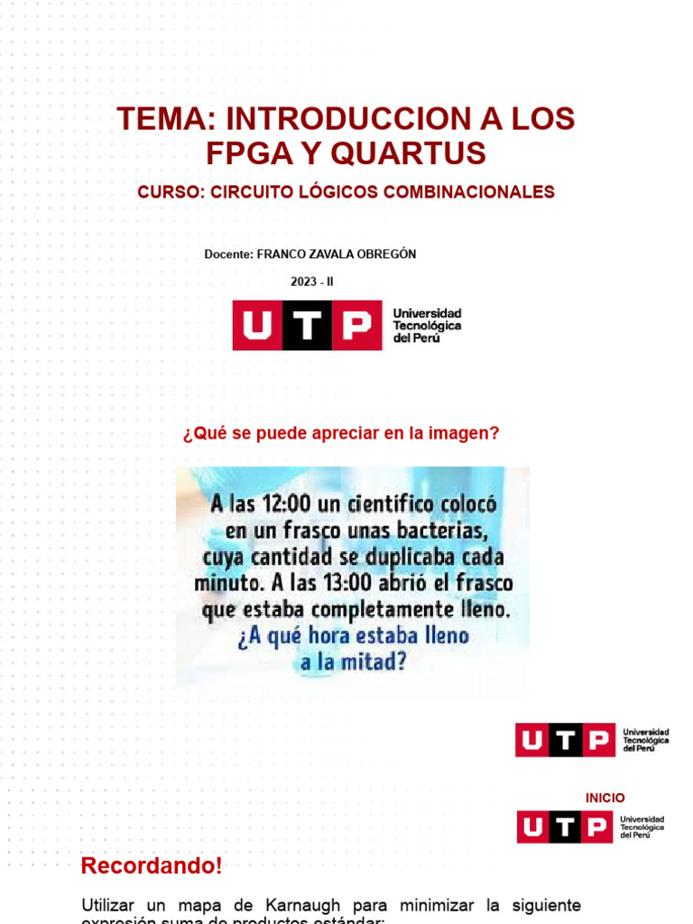 Circuitos Combinacionales - Sesion 7-B | PDF | Arreglos de compuertas ...