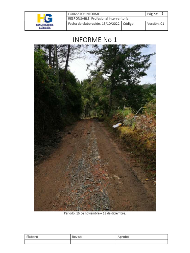 Informes Interventoria Musa PDF | PDF | Póliza de seguros | Tubería ...