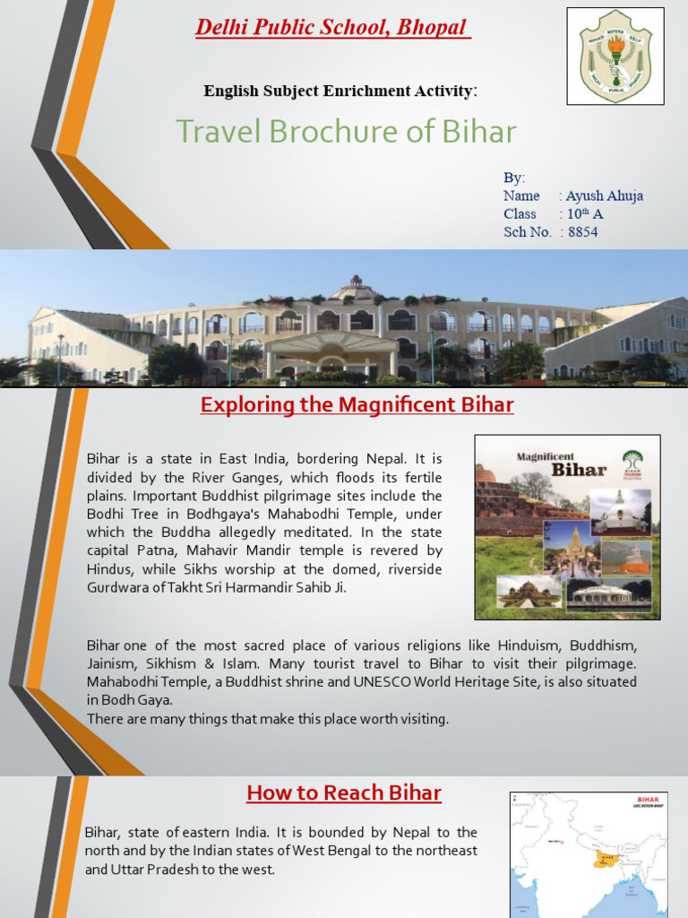 Travel Brochure: Explore Bihar's Heritage | PDF