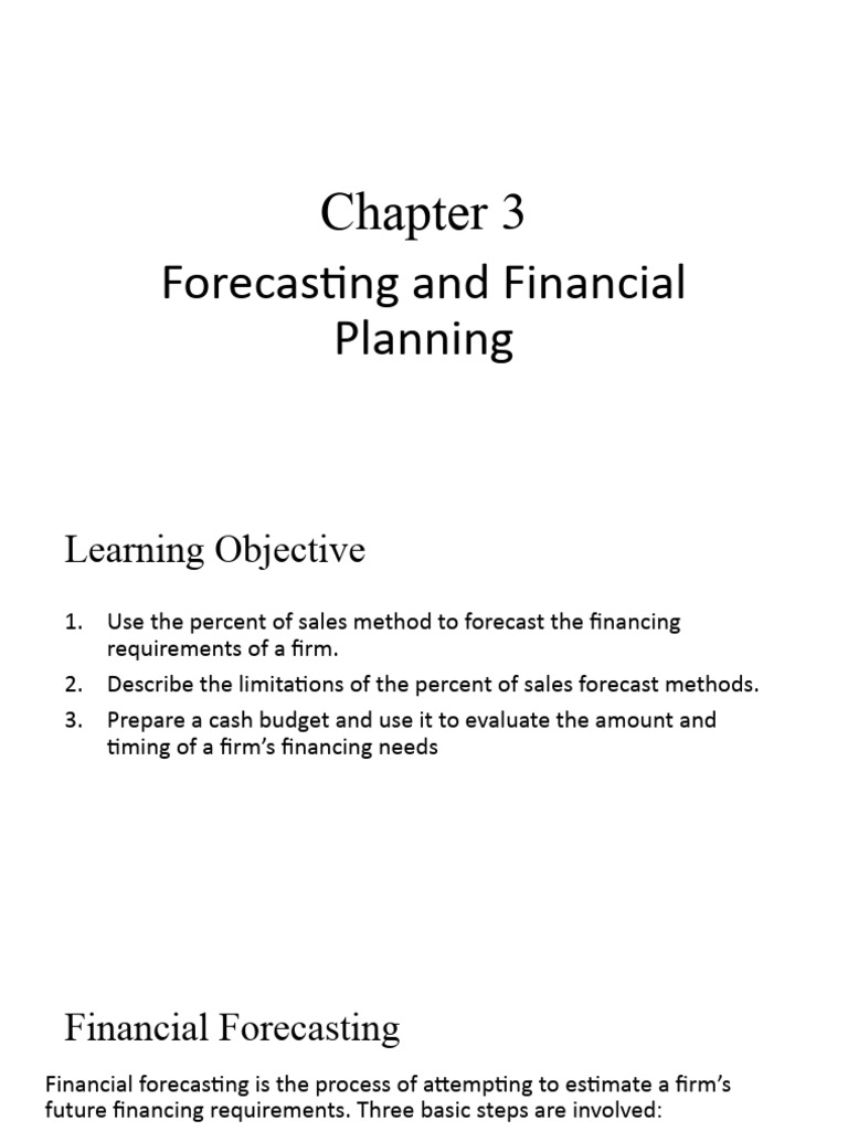 Chapter 3 - Forecasting and Financial Planning | PDF | Equity (Finance) | Dividend