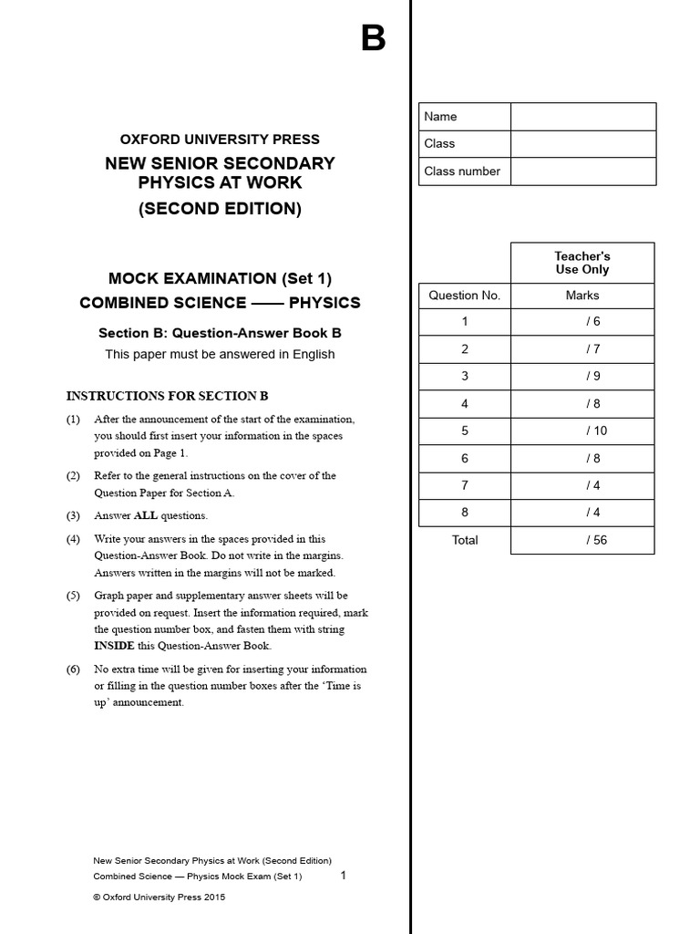 CS (Phy) Mock-B | Download Free PDF | Transformer | Global Positioning System