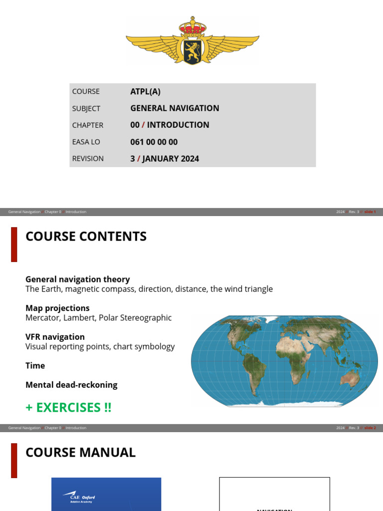 061 Gen Nav CH 0 Introduction 2024 Rev 3 | PDF | Geographic Data And Information | Navigation