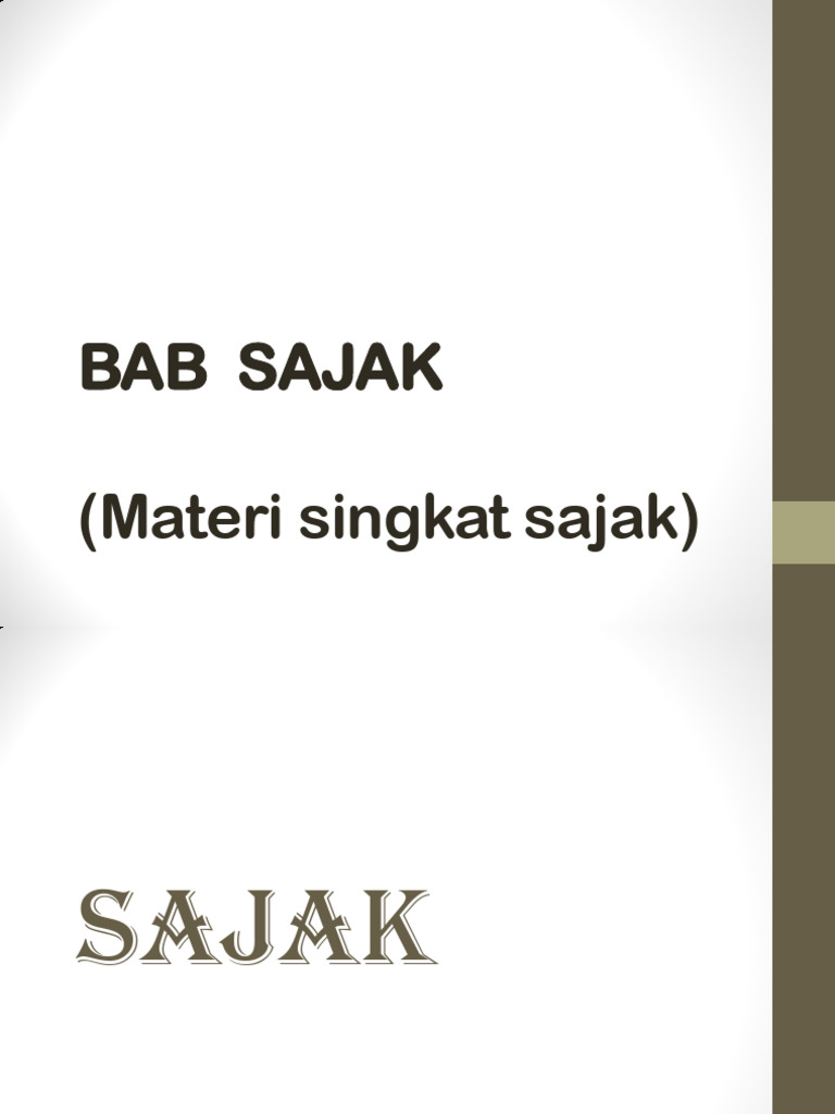 Materi BAB SAJAK Sunda | PDF