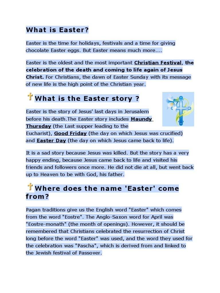 What Is Easter | PDF