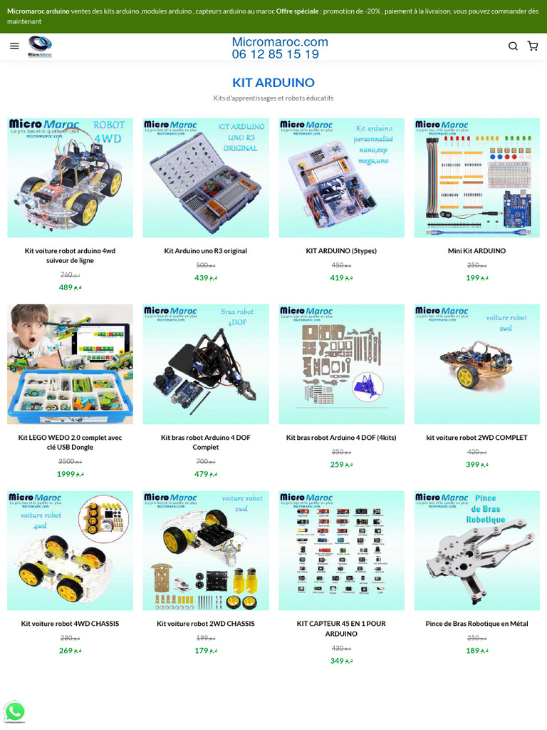 Catalogue Arduino Micromaroc Livraison Partout Maroc | PDF | Biens manufacturés | Ingénierie ...