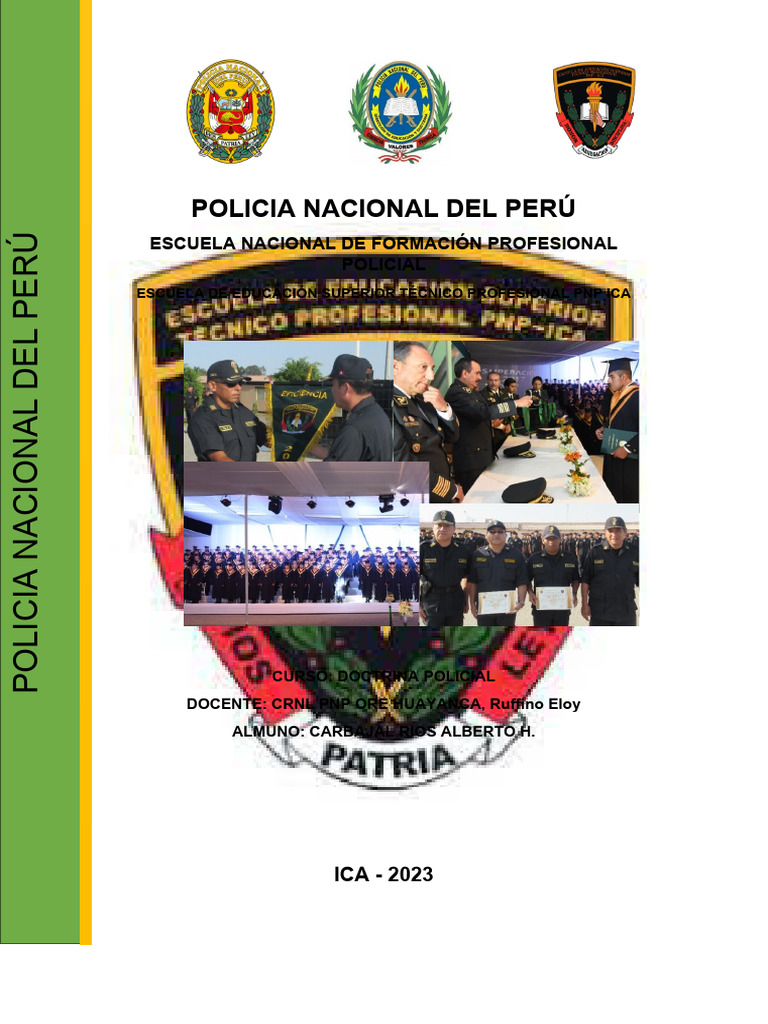 Policia Nacional Del Perú Caratulas | Descargar gratis PDF | Policía ...