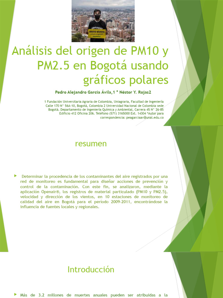 Análisis Del Origen de PM10 y PM2 | PDF | La contaminación del aire | Partículas