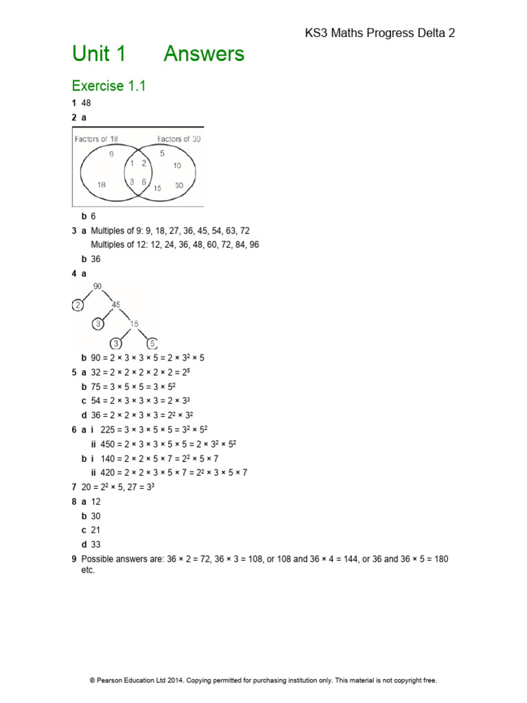Unit 1 Delta Book Answers | PDF | Length | Planetary Science