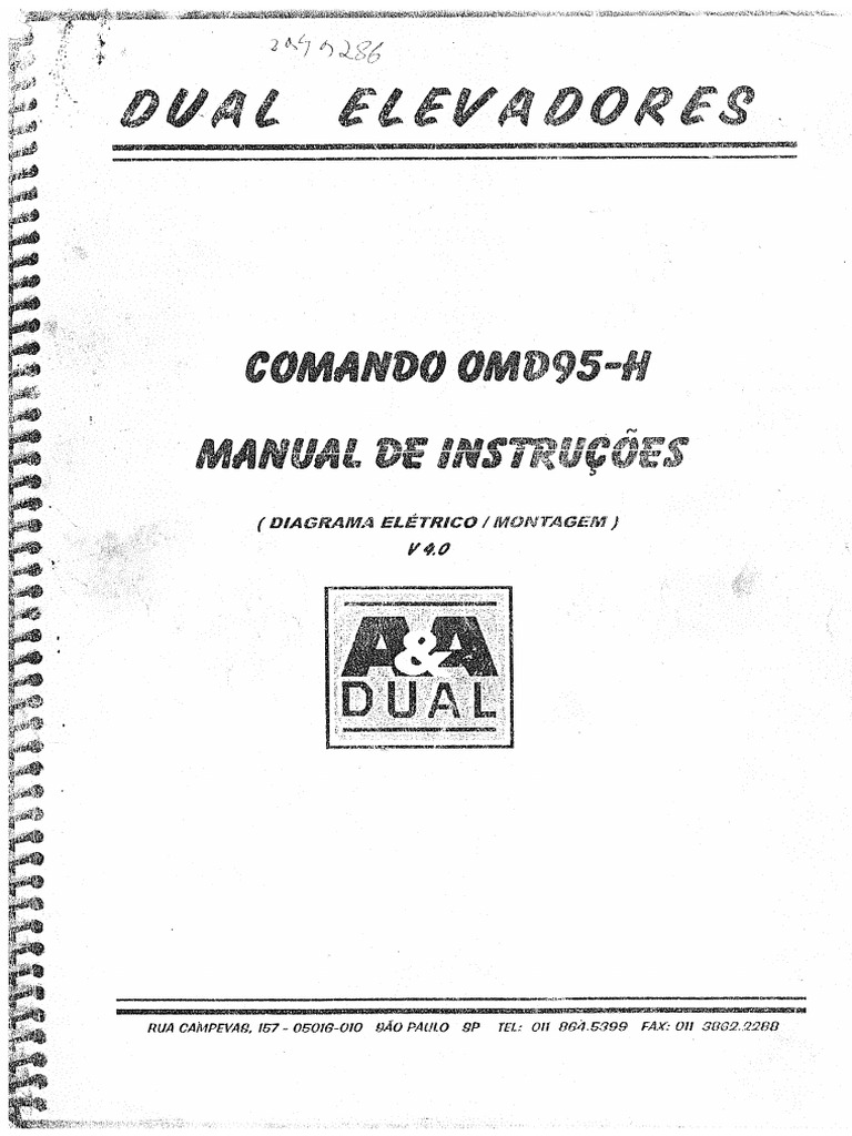 MANUAL DUAL OMD 95H | PDF