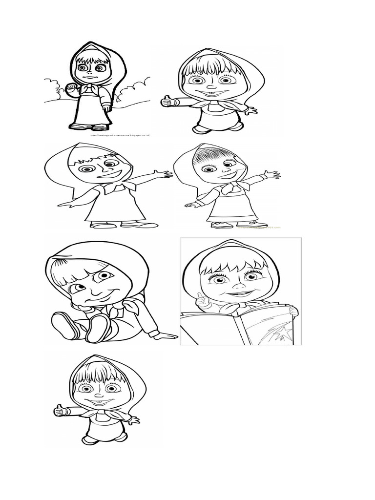 Gambar Mewarnai Marsya | PDF