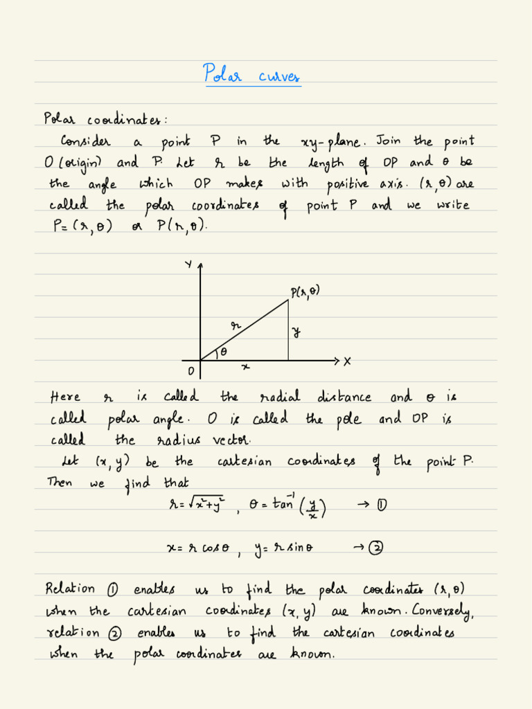 Polar Curves | Download Free PDF | Coordinate System | Euclidean Geometry