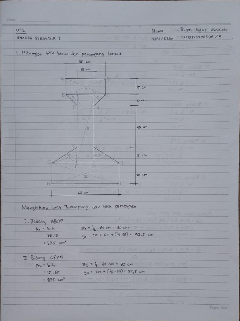 Rizal Agus W. - Kelas B - UTS Anstruk | PDF