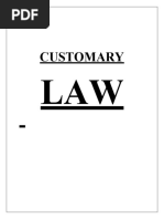 Custom as a Source of Law Explained | PDF | Sources Of Law | Jurisprudence