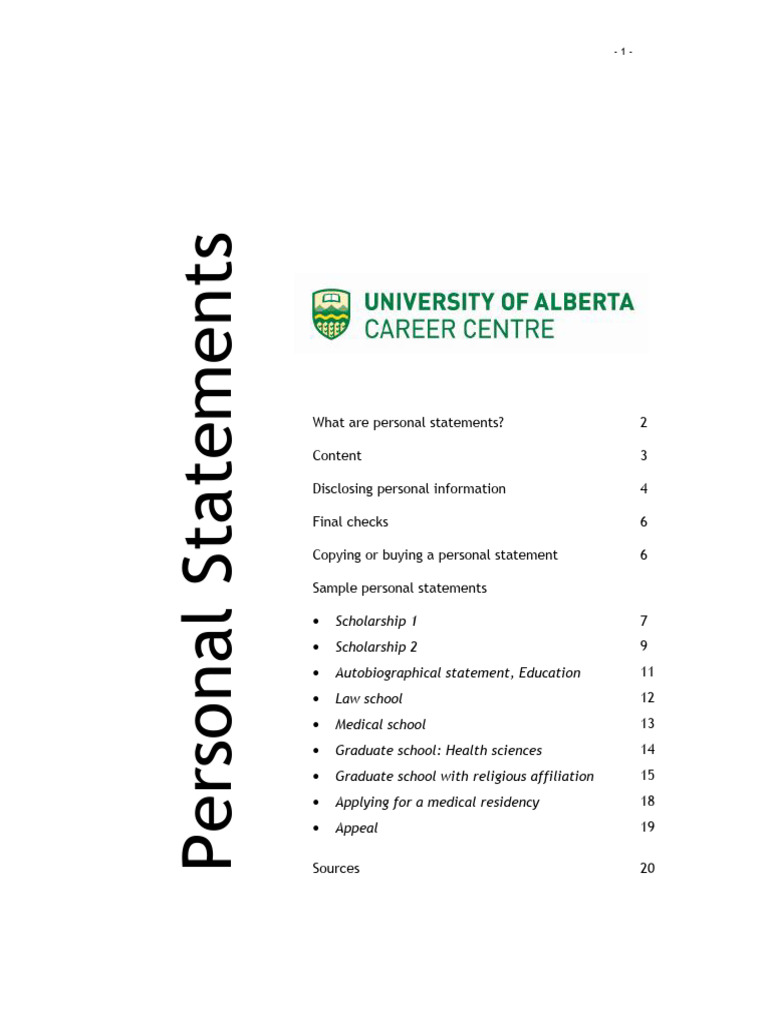Personal Statement Guidebook | PDF | Teachers | Counseling Psychology