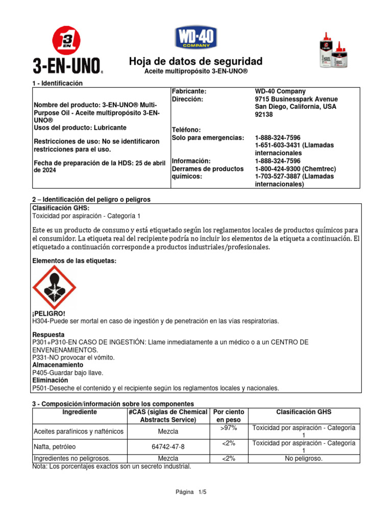 Aceite 3 en 1 | PDF