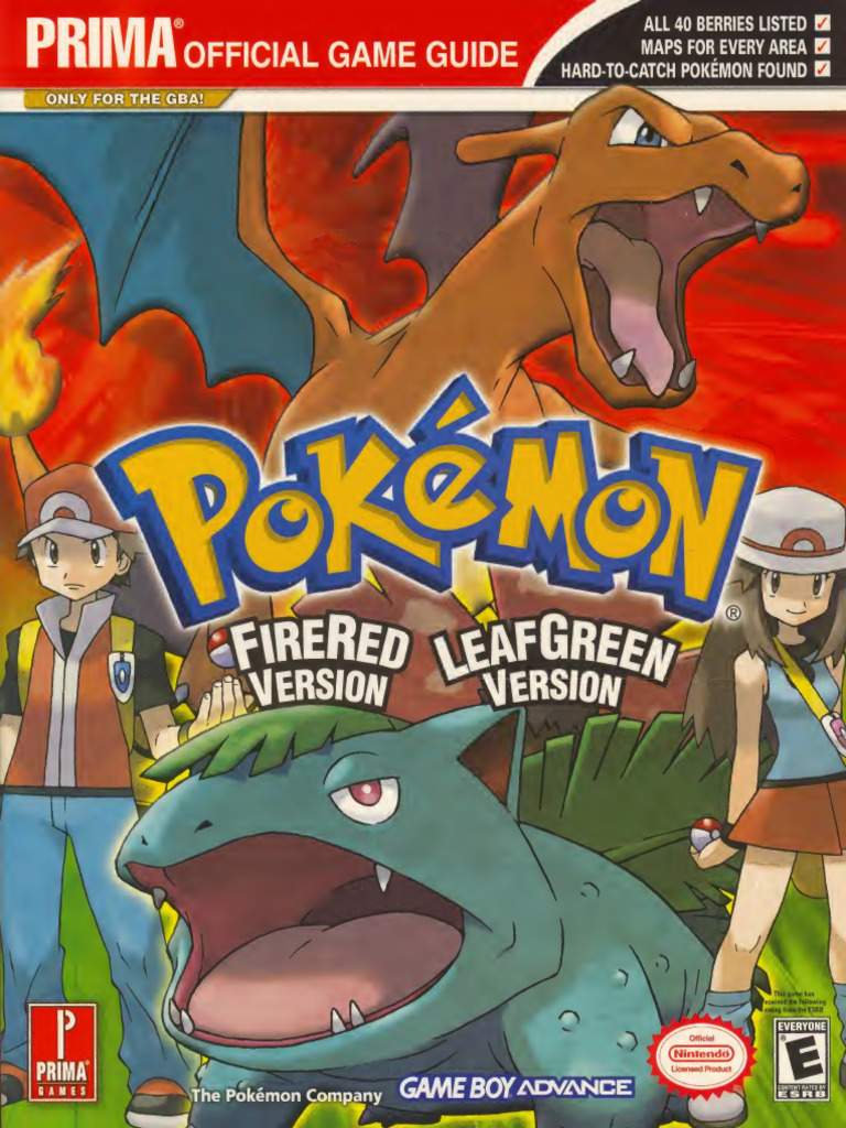 Pokémon FireRed Version and LeafGreen Version (Prima Official Game Guide - 2004) - Text | PDF ...