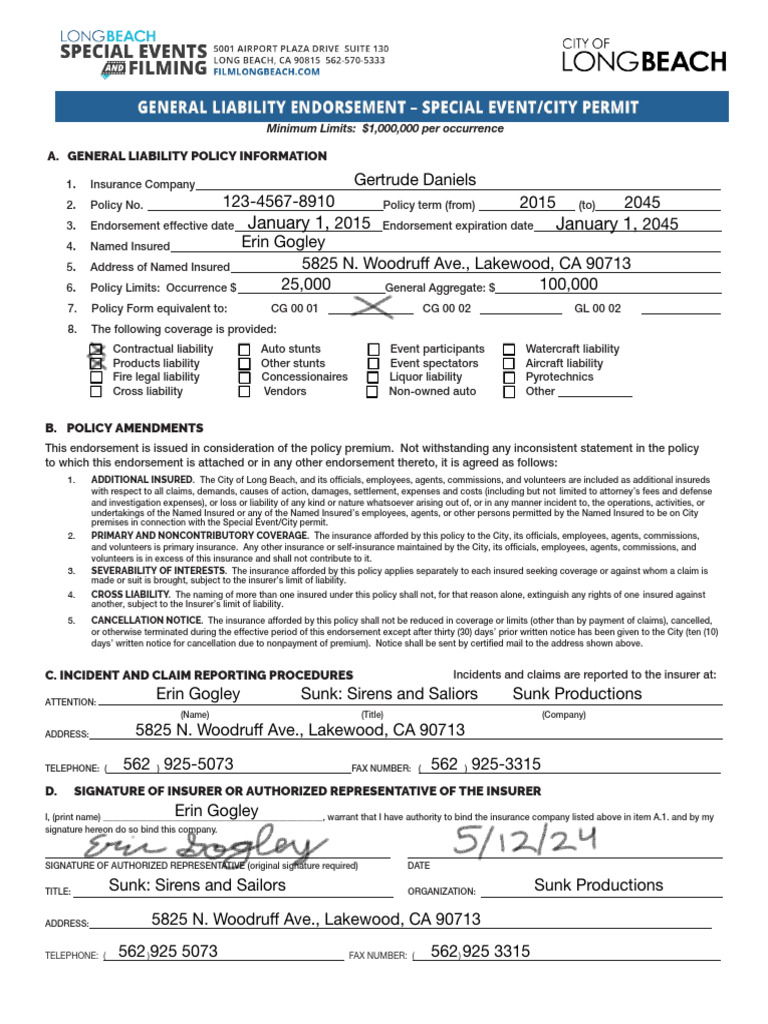 Film Form Bay Insurance | PDF | Insurance | Business