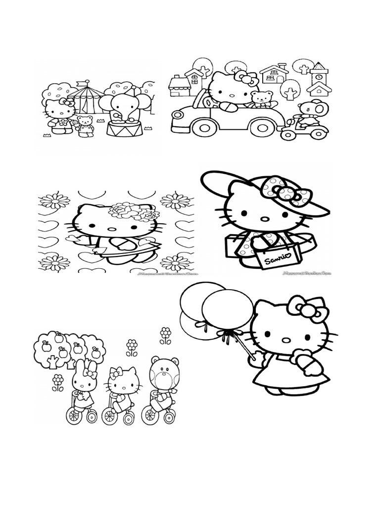 Gambar Mewarnai Hello Kity | PDF