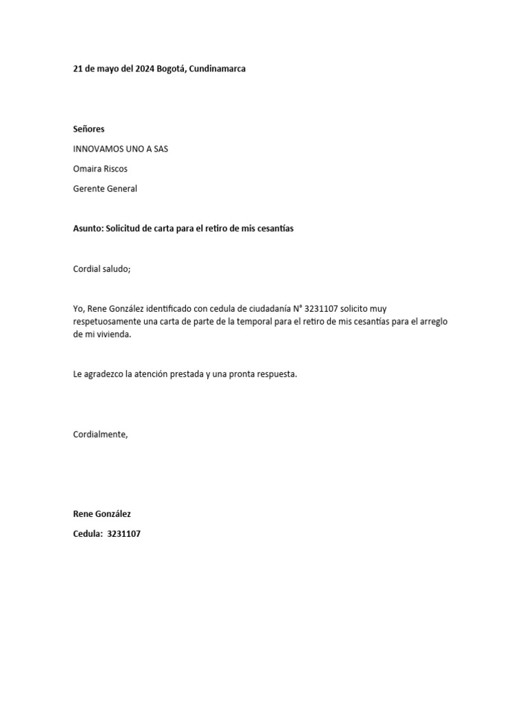 Carta Don Rene | PDF