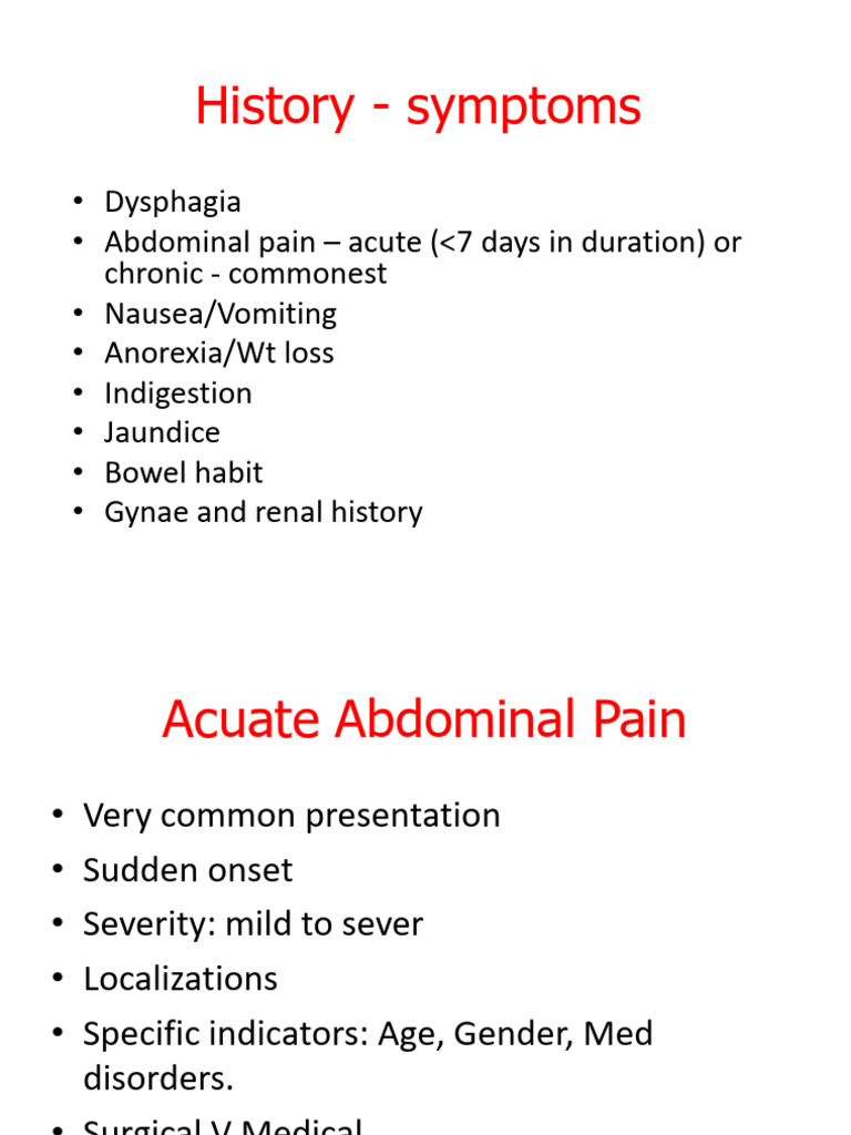 Session 11 Symptoms and Signs of GI Diseases | PDF | Peritoneum | Nausea
