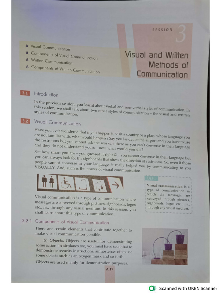visual and written method of communication | PDF