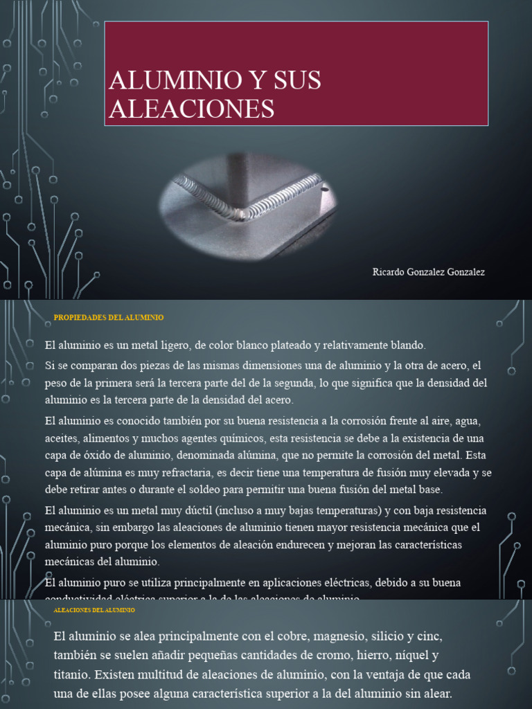 Aluminio y Sus Aleaciones | PDF | Aluminio | Aleación