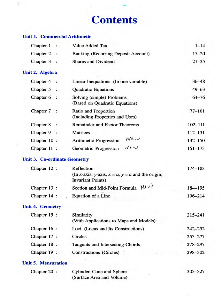 Selina Mathematics Class 10 | PDF