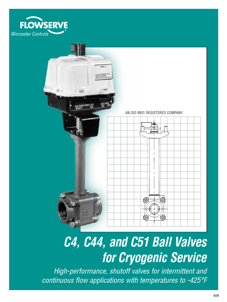 C4, C44, C51 Ball Valves | PDF | Valve | Actuator