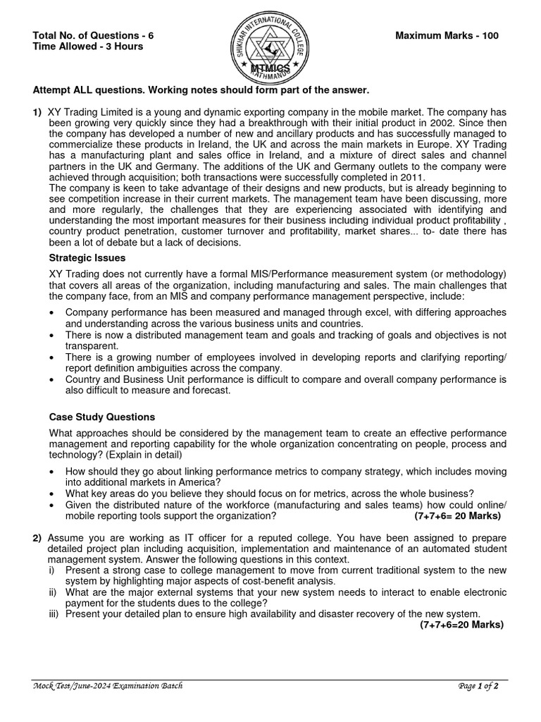 5 III TERMS MICS June 2024 Exam Batch 80 12 22 NikeshAdhikari 15 | PDF ...