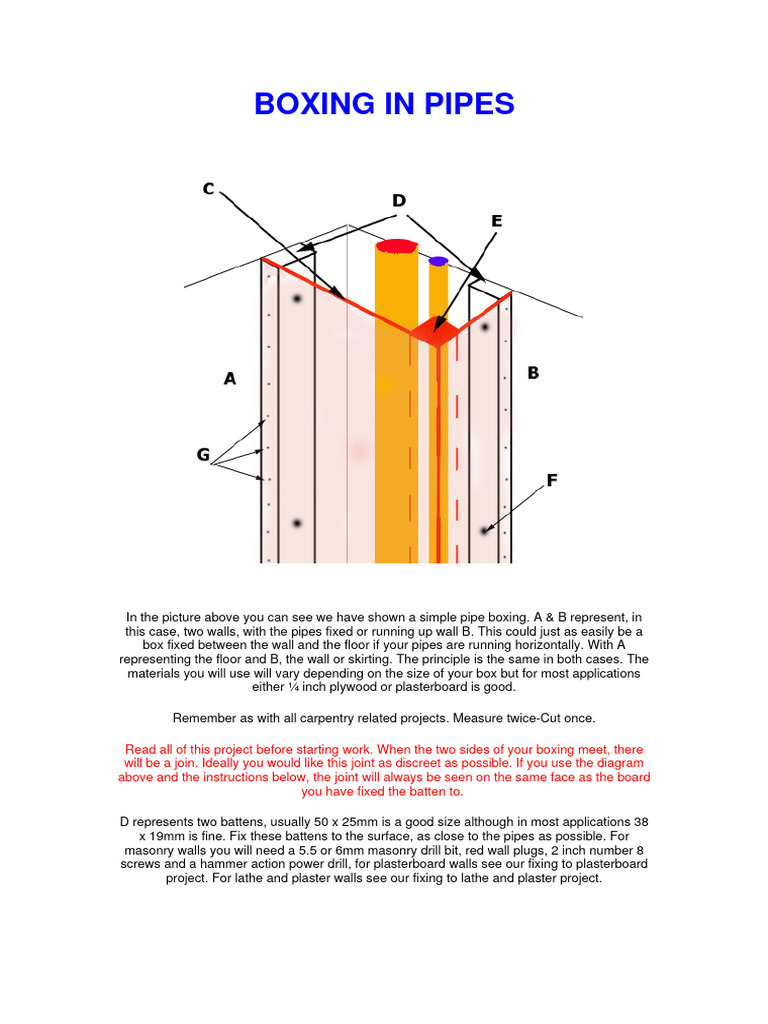 Boxing in Pipes | PDF