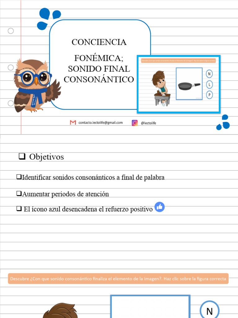 Sonido Final Consonántico | PDF