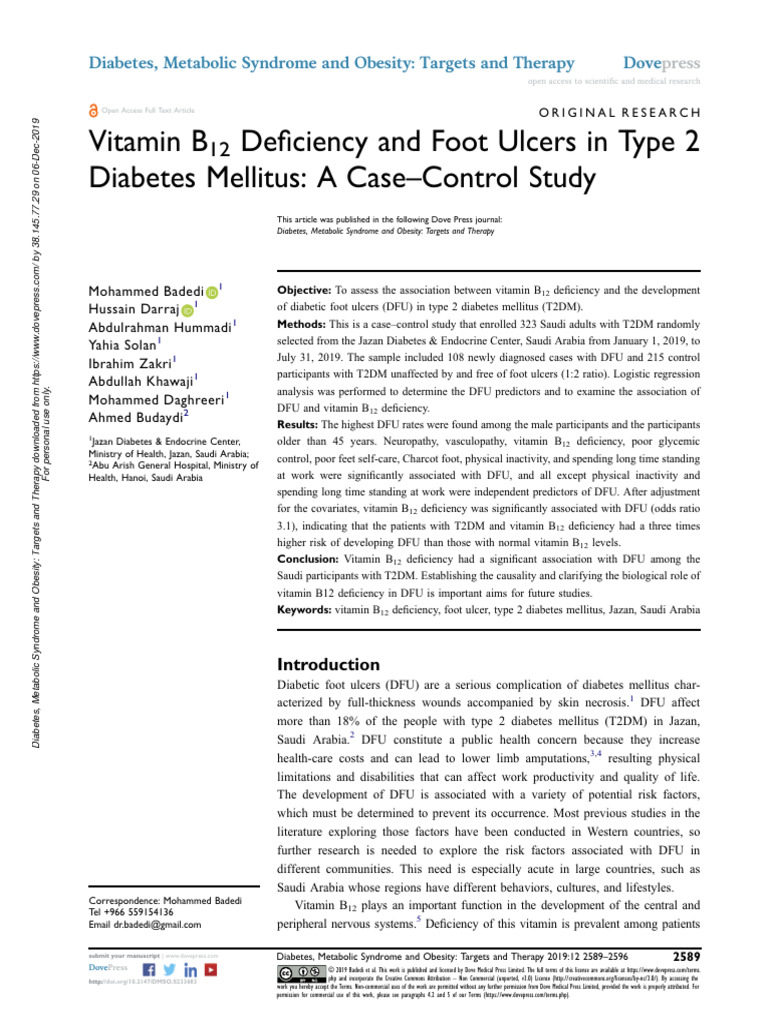 Vitamin_B12_Deficiency_and_Foot_Ulcers_in_Type_2_D | PDF | Diabetes ...