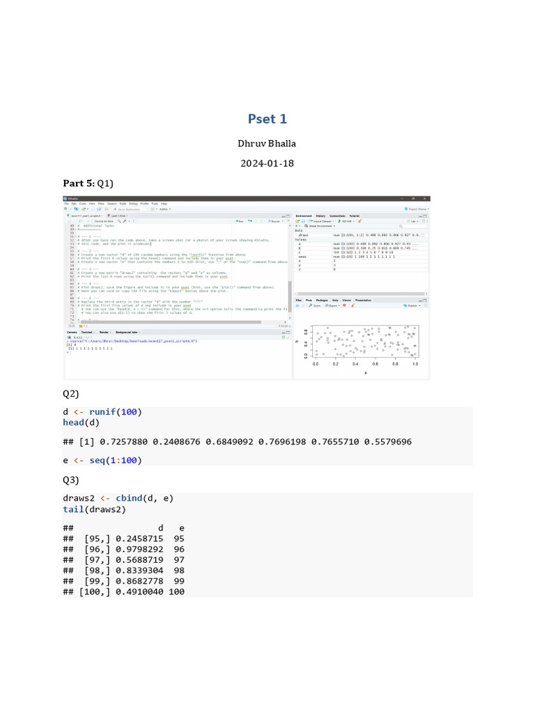 Pset 1 | PDF Pset 1 | PDF