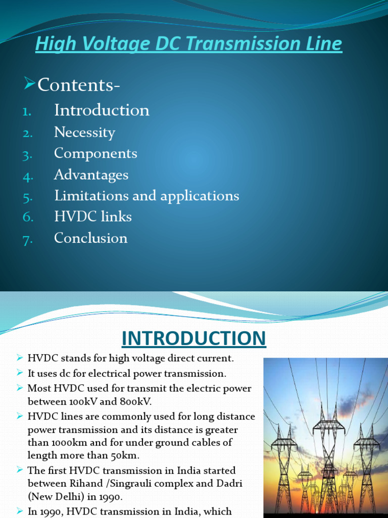Presentation 1 | PDF | High Voltage Direct Current | Electric Power ...