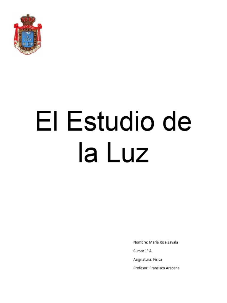 El Estudio de La Luz | PDF | Ligero | Olas
