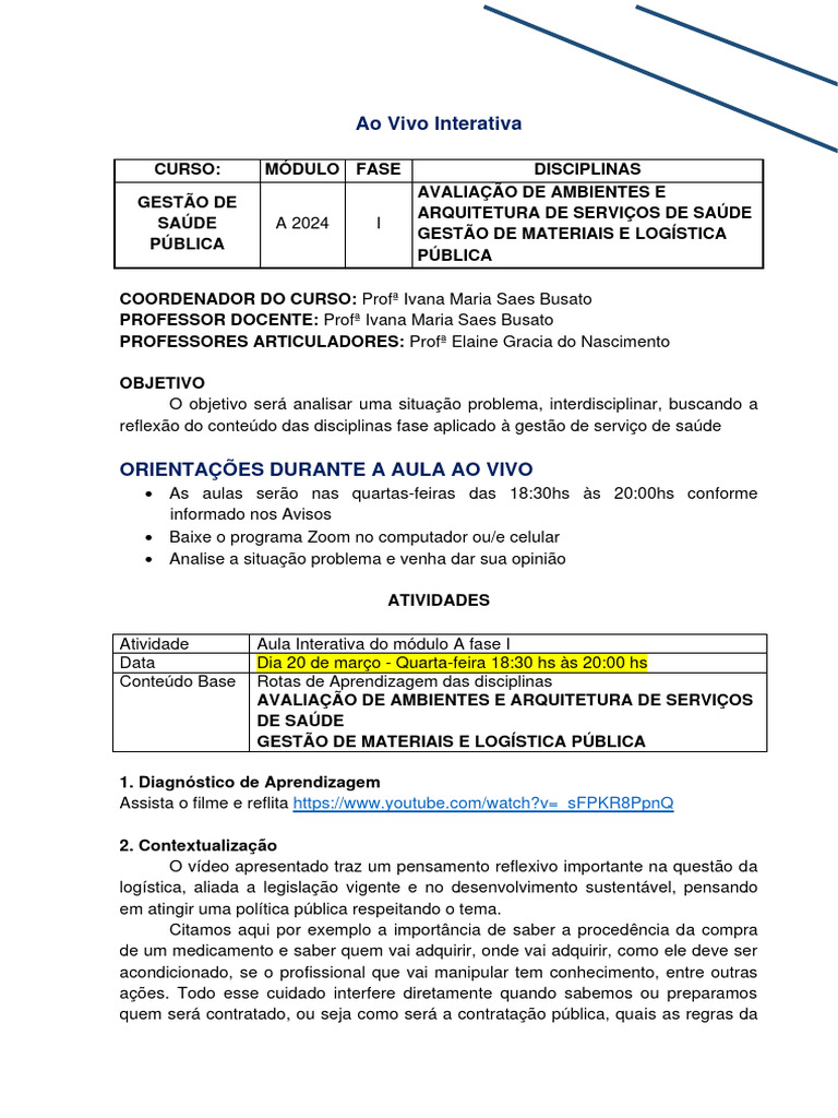 SDA GESTAO SP - Ambiente e Logistica | PDF | Logística | Qualidade ...