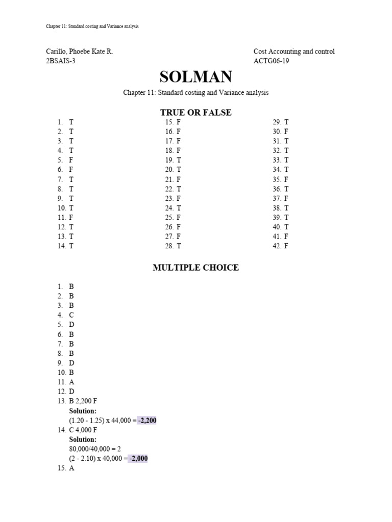 Chapter 11 - SOLMAN - Carillo | PDF | Production And Manufacturing ...