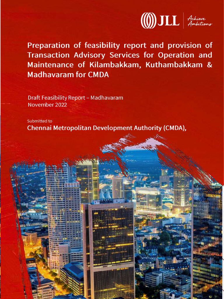 Operation and Maintenance of Madhavaram Bus Terminal for Cmda 004 CMDA ...